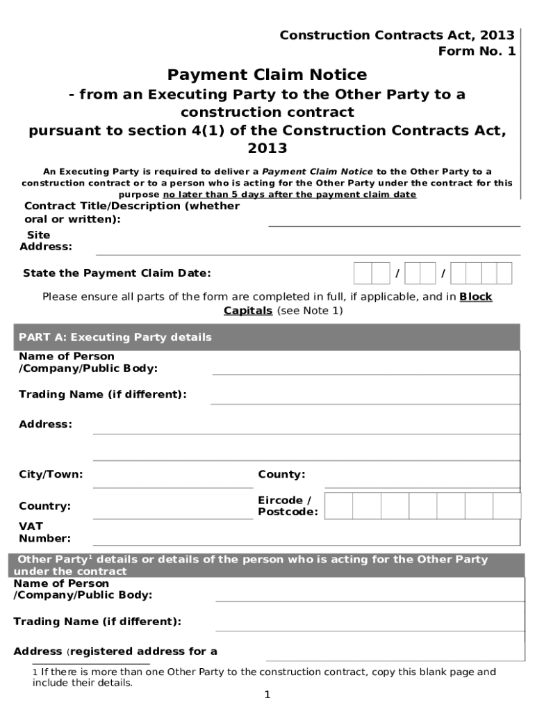 1: Ination that must accompany all payment claims ... Doc Template ...