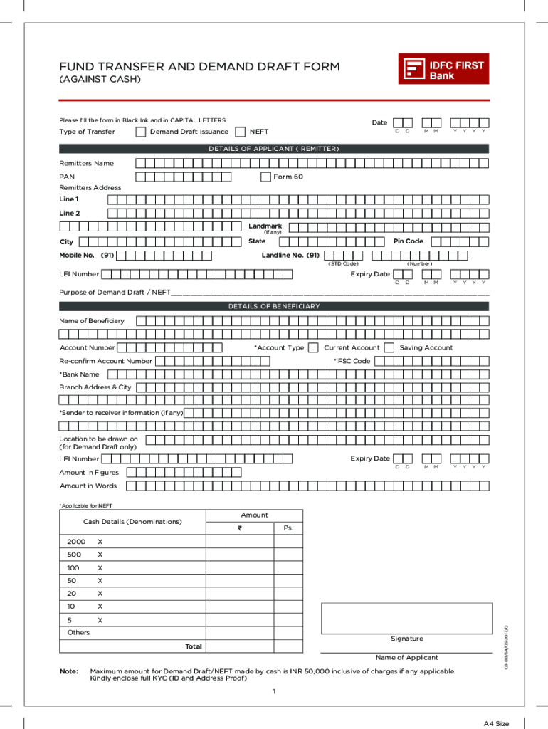 Fillable Online Fund-Transfer-and-Demand-Draft-Form-V-4 copy Fax Email ...