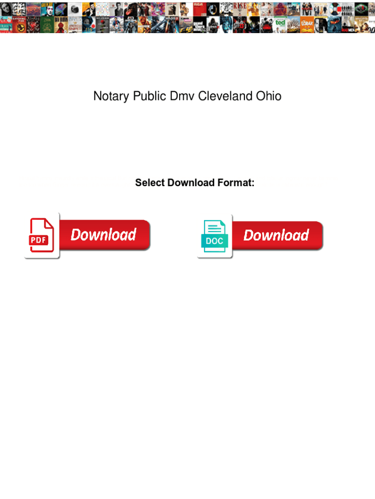 Fillable Online Notary Public Dmv Cleveland Ohio. Notary Public Dmv ...