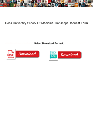 Fillable Online Ross University School Of Medicine Transcript Request ...