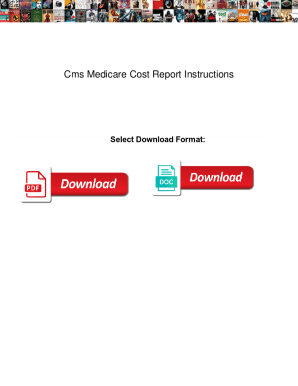 Fillable Online Cms Medicare Cost Report Instructions. Cms Medicare ...