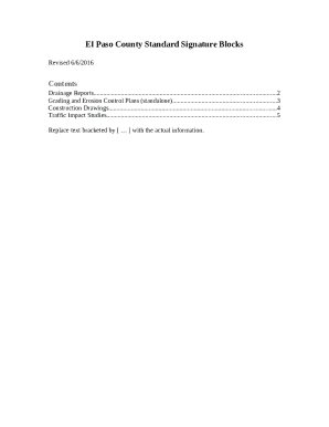 Construction Drawing Standard Signature Blocks (DCM 4 Doc Template ...