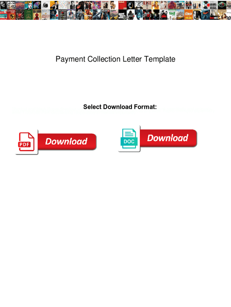 Fillable Online Payment Collection Letter Template. Payment Collection ...