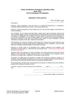 MONTGOMERY COUNTY EMERGENCY OPERATIONS PLAN Doc Template | pdfFiller