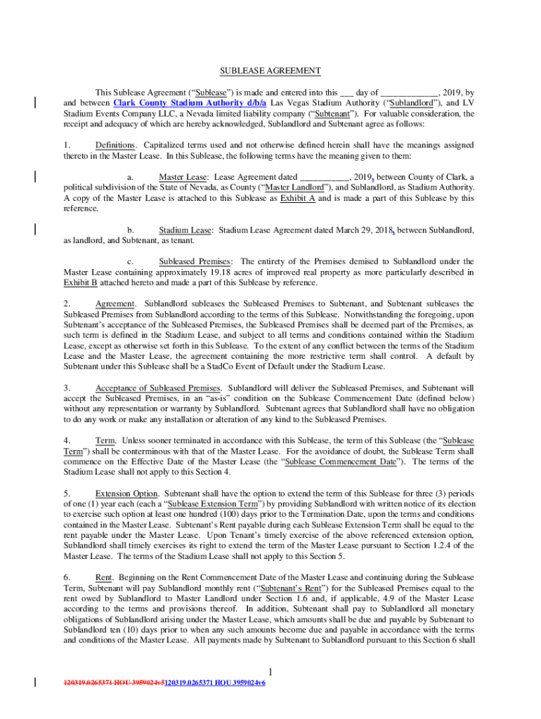Fillable Online SUBLEASE AGREEMENT Sample Clauses: 180 SamplesLaw Insider Fax Email Print ...
