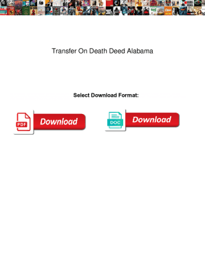 Fillable Online Transfer On Death Deed Alabama. Transfer On Death Deed ...