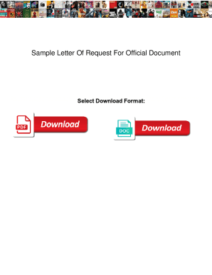 Fillable Online Sample Letter Of Request For Official Document. Sample ...