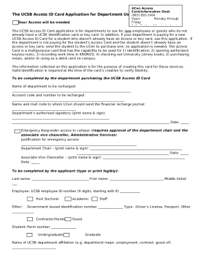 The UCSB Access ID Card Application for Department Use - ucen ucsb Doc ...