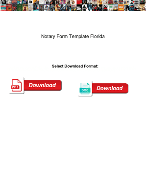 Fillable Online Notary Form Template Florida. Notary Form Template ...