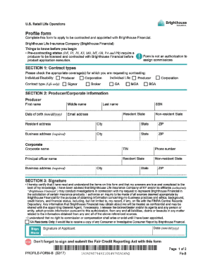 Fillable Online PDF CBIZ / Brighthouse Financial Fill-Able Contracting ...