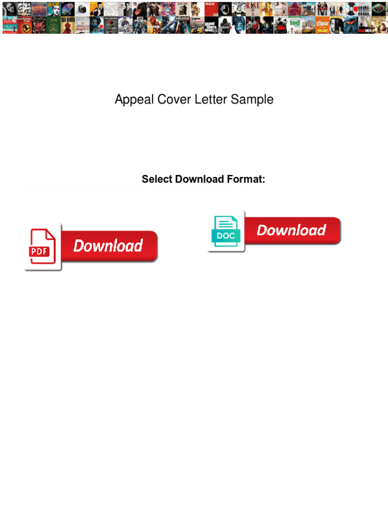 Fillable Online Appeal Cover Letter Sample. Appeal Cover Letter Sample ...