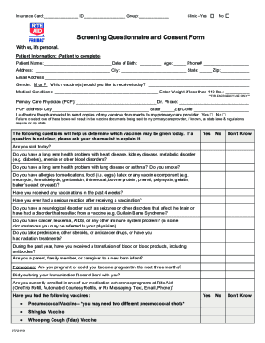 Fillable Online Rite Aid Consent Form For Covid Vaccine - Fill Online ...