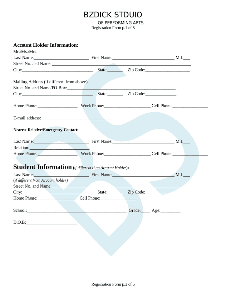 Account Holder Ination: Doc Template | pdfFiller