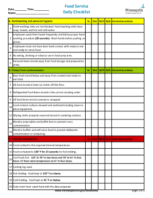 Fillable Online 7 Hygiene Tips for Food ServicePersonal hygiene for ...