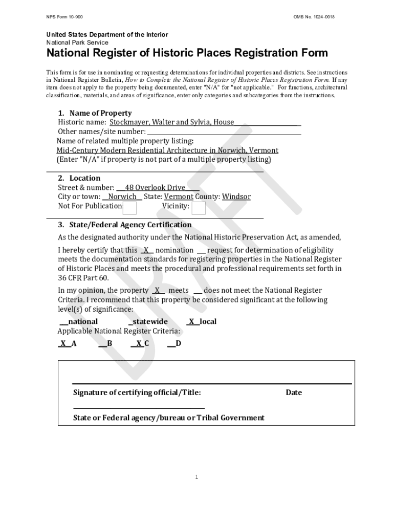 Fillable Online accd vermont in National Register Bulletin, How to ...