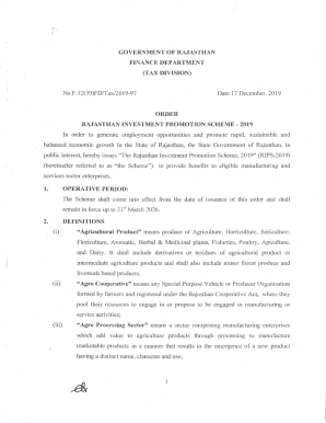 Fillable Online GOVERNMENT OF RAJASTHAN FINANCE DEPARTMENT No.F, 12(39 ...