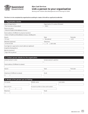 Fillable Online shrs uq edu Update your organisation's details with ...