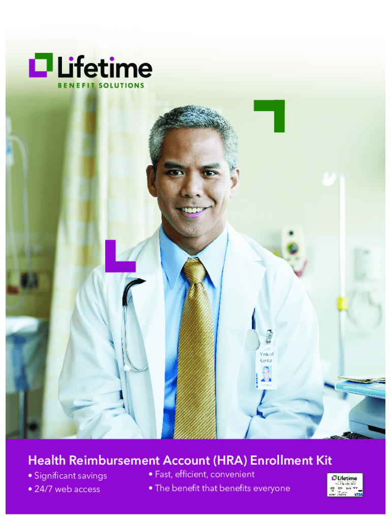 Fillable Online Health Reimbursement Account (HRA) Enrollment Kit ...