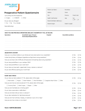 Fillable Online PRE-OPERATIVE/PRE-PROCEDURE PACKET - Joint Base ... Fax ...