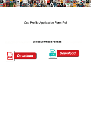 Fillable Online Css Profile Application Form Pdf. Css Profile ...