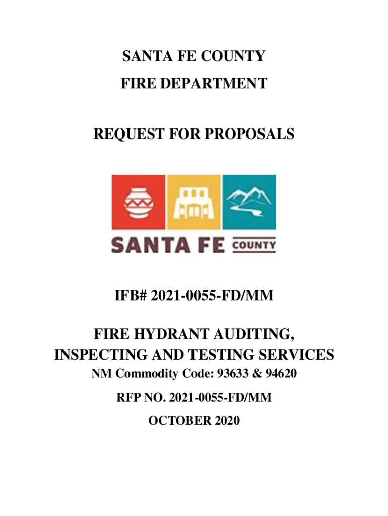 Fillable Online SANTA FE COUNTY FIRE DEPARTMENT REQUEST FOR ... Fax ...