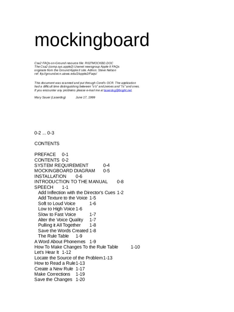 bus/rs232: Preliminary emulation of the Mockingboard D ... Doc Template | pdfFiller