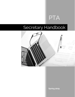 Fillable Online Secretary Handbook. Guidelines and Information for PTA ...