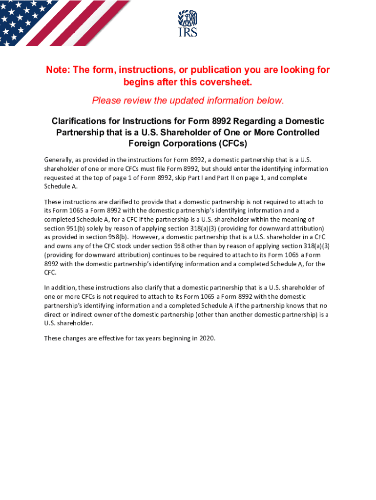 Fillable Online Instructions for Form 8992 (Rev. January 2021 ...