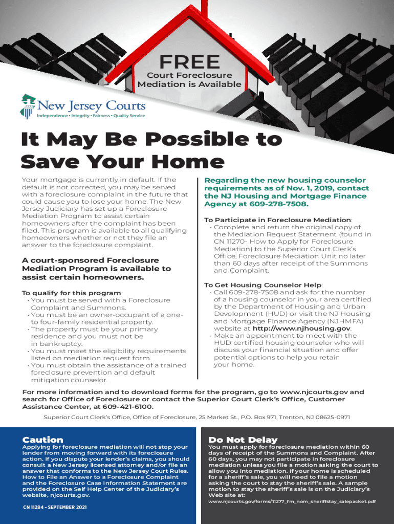 Fillable Online FORECLOSURE MEDIATION AND MITIGATION PROGRAM MODELS Fax ...