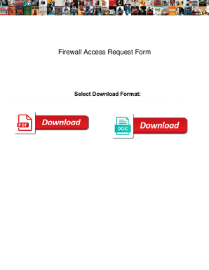 Fillable Online Firewall Access Request Form. Firewall Access Request ...