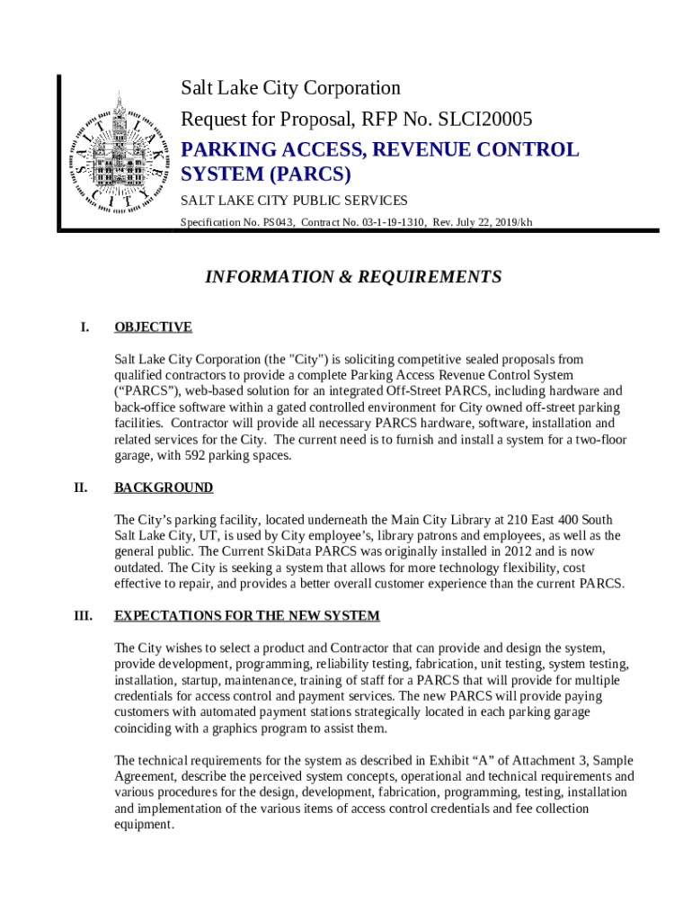 Request for Proposals for Parking Access and Revenue ... Doc Template ...