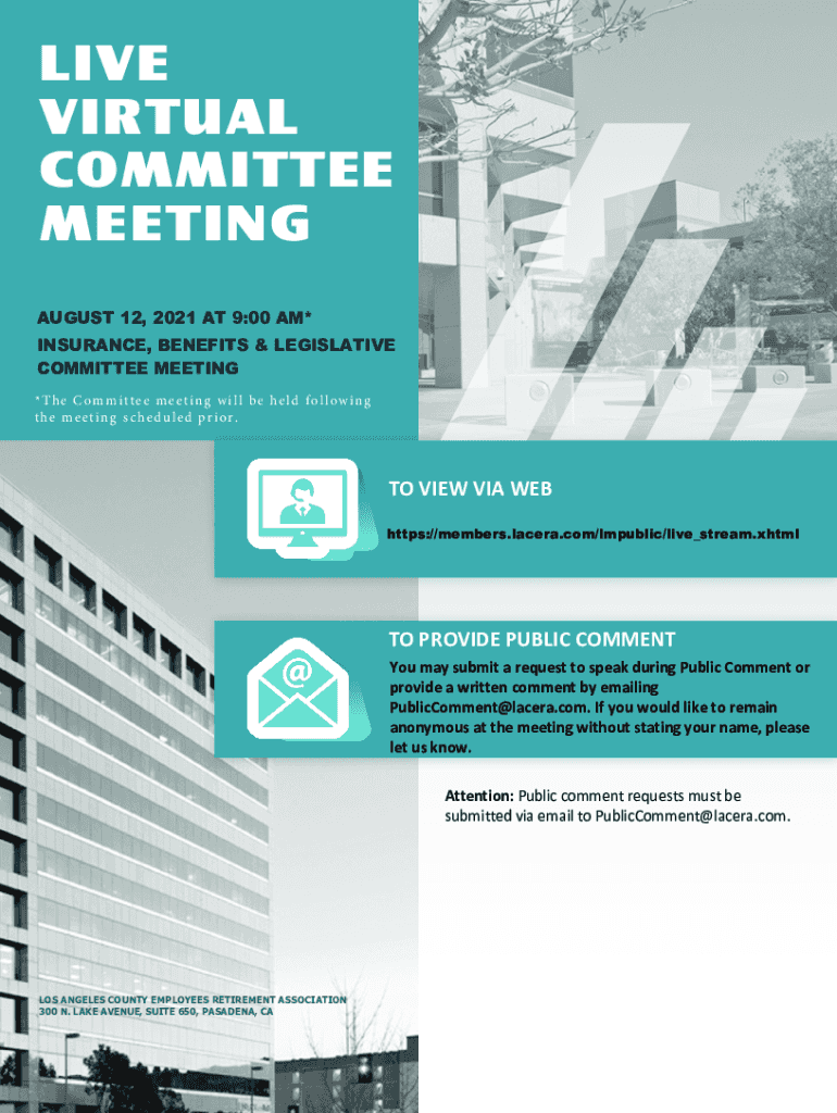 Fillable Online Committee Schedule for the Week of July 26 - August 1 ...