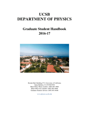 Fillable Online UCSB DEPARTMENT OF PHYSICS - UC Santa Barbara Fax Email ...