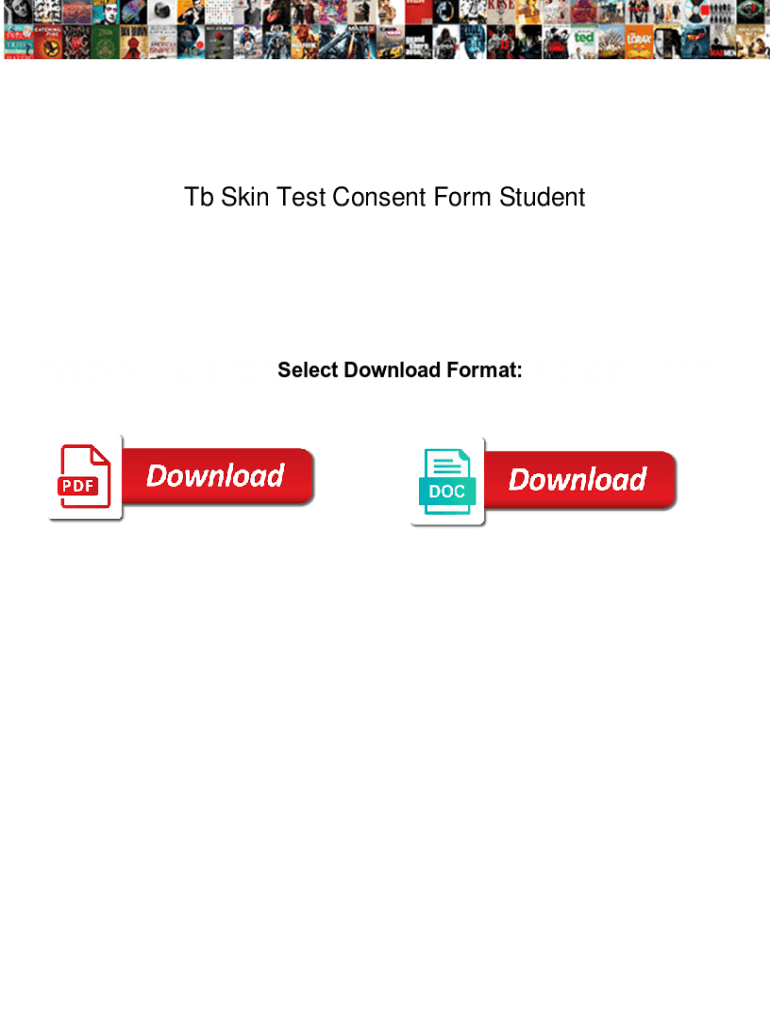 Fillable Online Tuberculin Skin Test Disclosure and Consent Form Fax ...