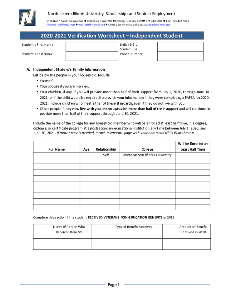 Fillable Online Tuition and Fees - Northeastern Illinois University Fax ...