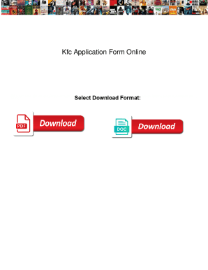 Fillable Online Kfc Application Form Online. Kfc Application Form Online whole Fax Email Print ...