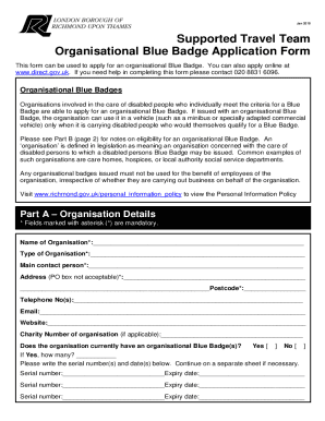 Fillable Online (Disabled Persons Parking Badge Scheme) Fax Email Print ...