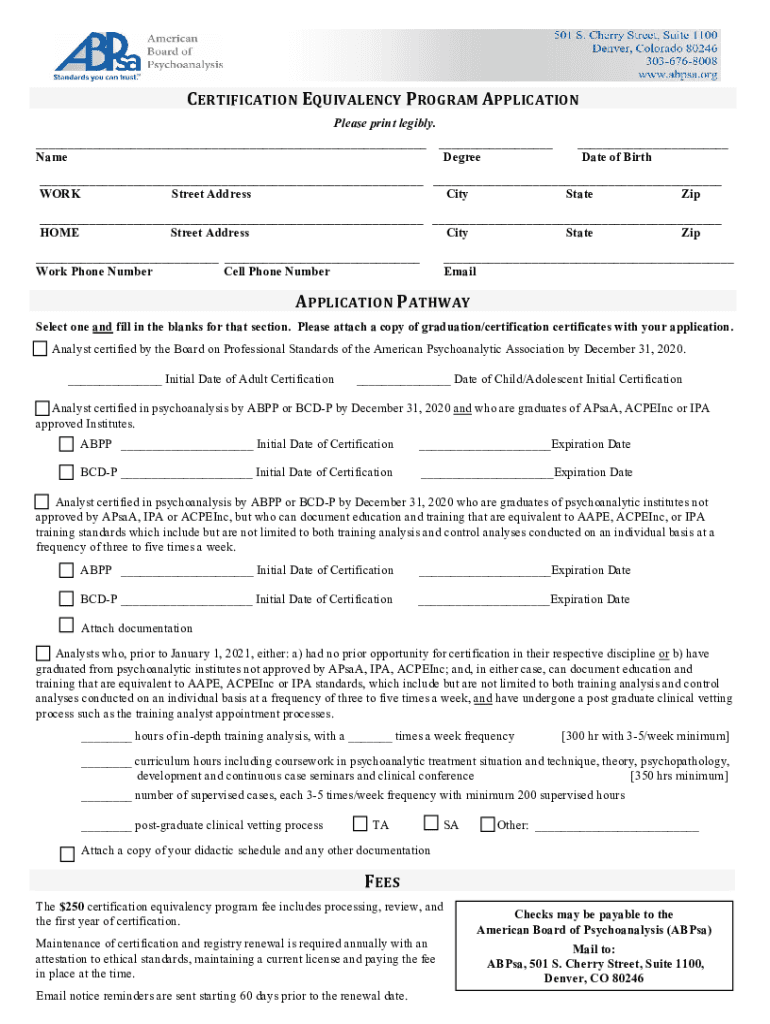 Fillable Online Petition: Program Research And MCP Certification ...