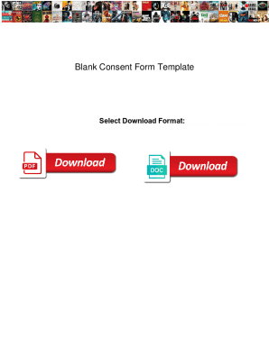 Fillable Online Blank Consent Form Template. Blank Consent Form ...