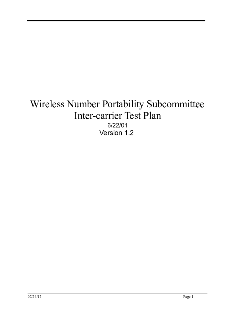 Fillable Online Wireless Local Number Portability (WLNP)Federal ...
