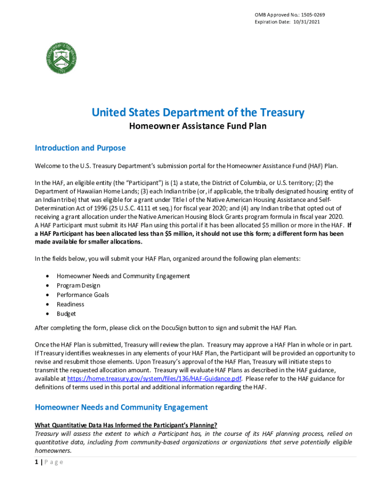 Fillable Online HAF Plan Template Fax Email Print - pdfFiller