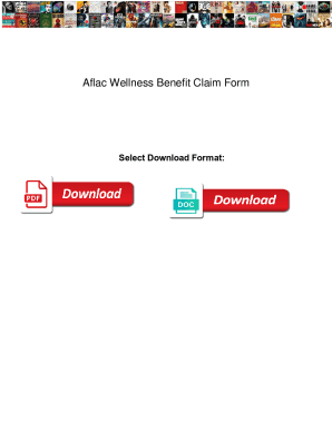 Fillable Online Aflac Wellness Benefit Claim Form. Aflac Wellness ...