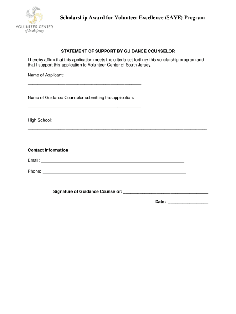 Fillable Online 13 Great Scholarships for Students Who Volunteer in ...