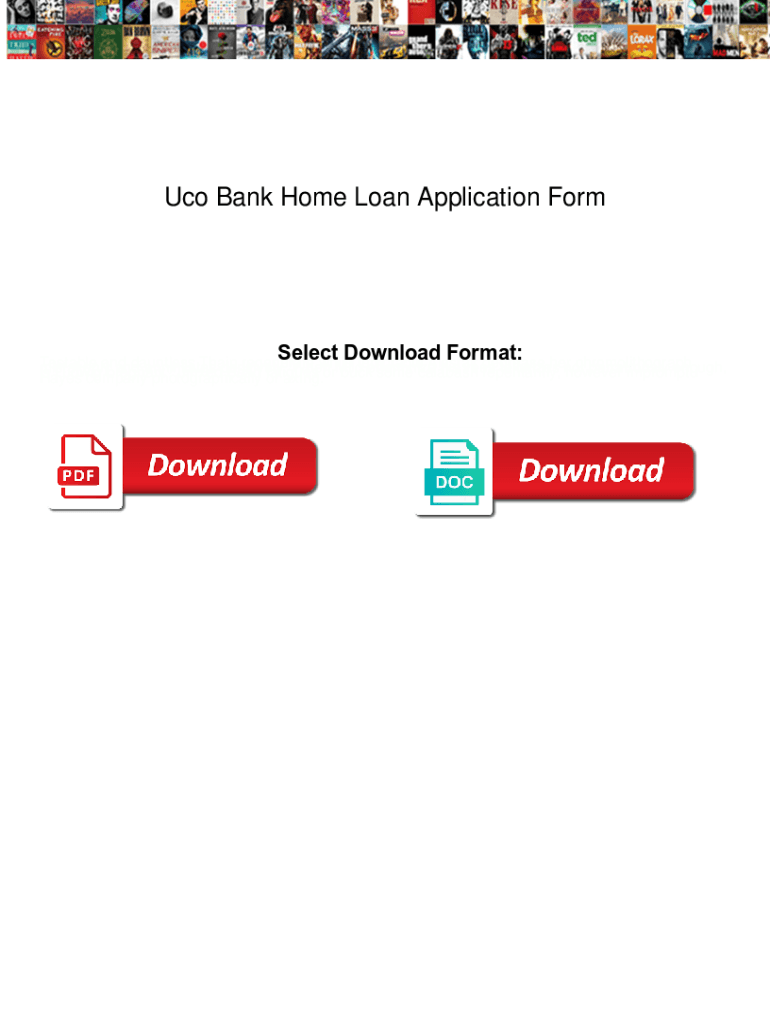 Fillable Online Uco Bank Home Loan Application Form. Uco Bank Home Loan ...