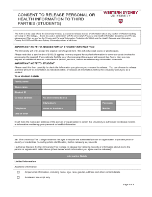 Fillable Online Third Party Consent to Release Personal Information ... Fax Email Print - pdfFiller
