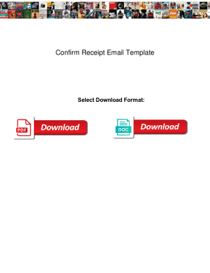 Fillable Online Confirm Receipt Email Template. Confirm Receipt Email ...
