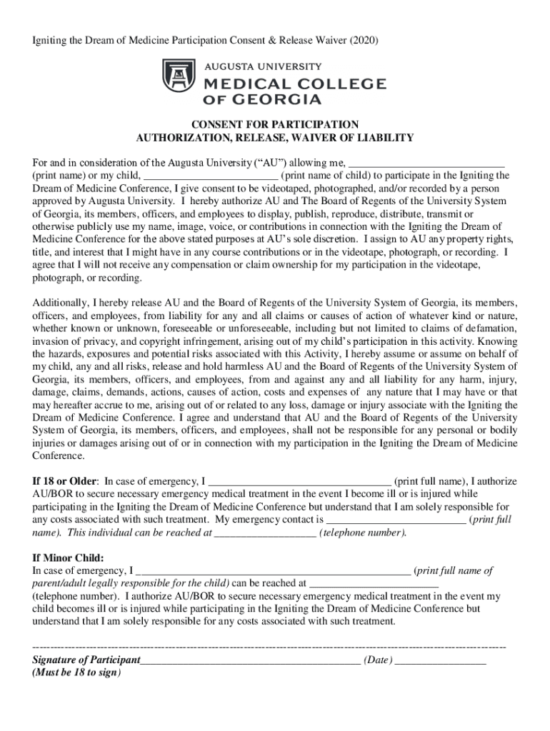 Fillable Online Guidance on Waivers of Authorization and Informed ...