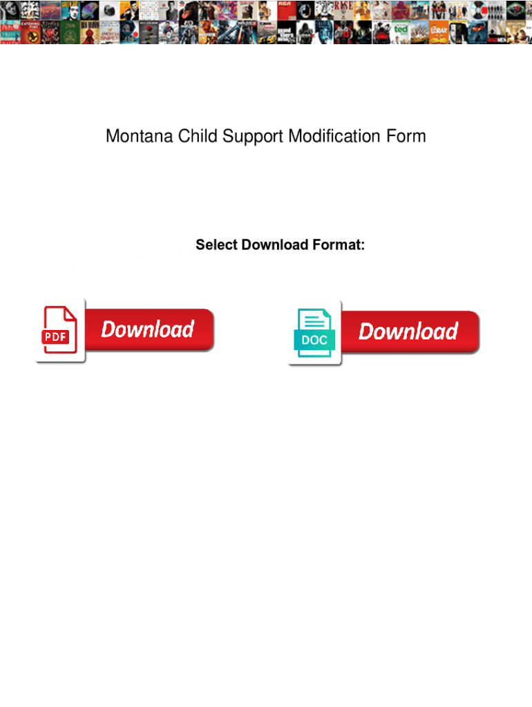 Child Support Modification Form - Fill Online, Printable, Fillable, Blank | pdfFiller