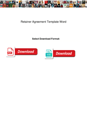 Fillable Online Retainer Agreement Template Word. Retainer Agreement ...