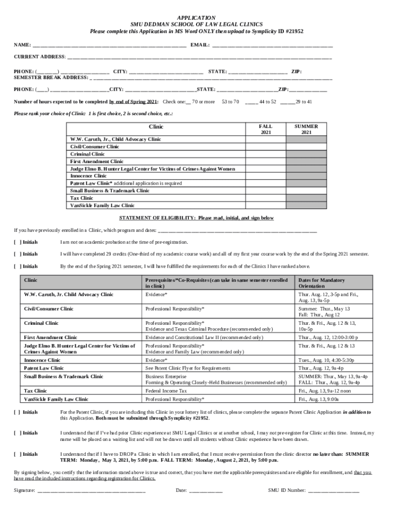 Please complete this Application in MS Word ONLY then upload ... Doc ...